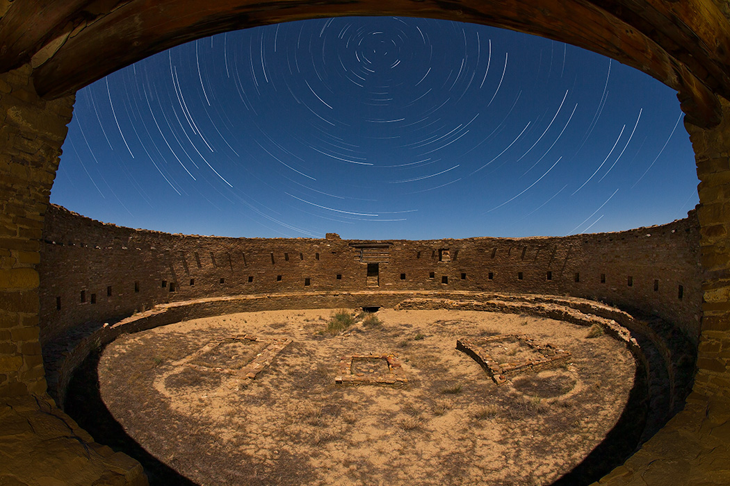 "Star Tales" - Great Indian Kiva under a Full Moon - Fine Art ...